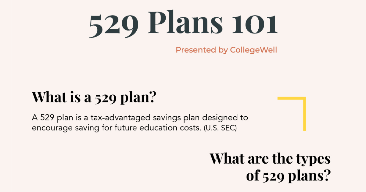 529 Plans 101 - CollegeWell